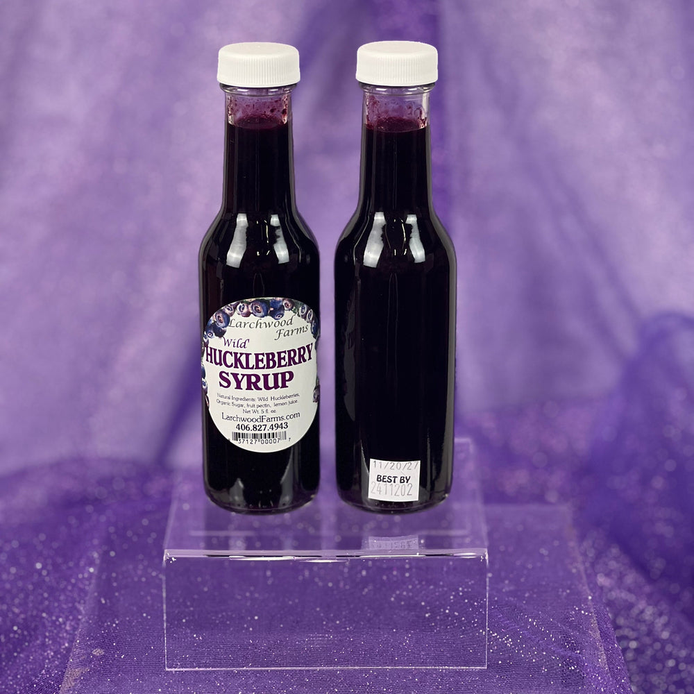 Wild Huckleberry Syrup | Larchwood Farms
