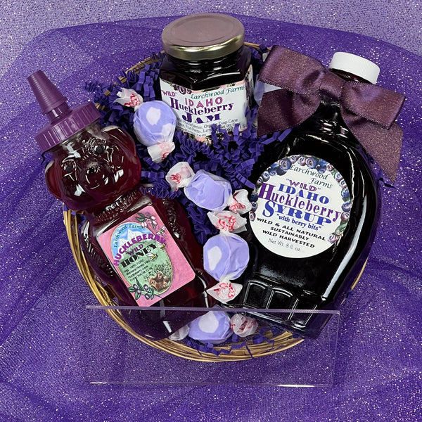 Gourmet Huckleberry Gift Baskets by Larchwood Farms