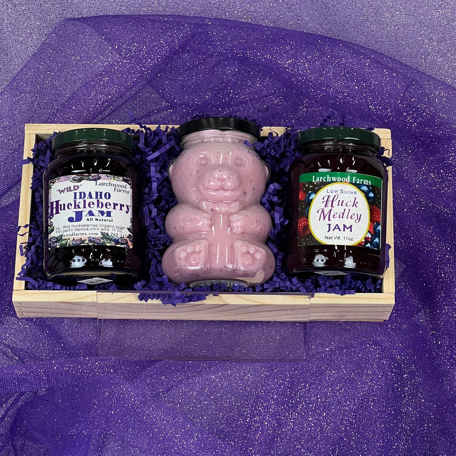 Gourmet Huckleberry Gift Baskets by Larchwood Farms