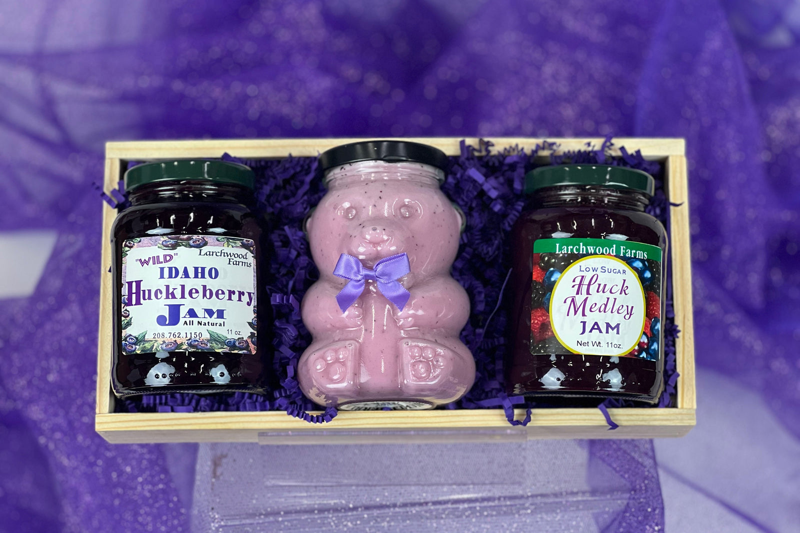 Gourmet Huckleberry Gift Baskets by Larchwood Farms
