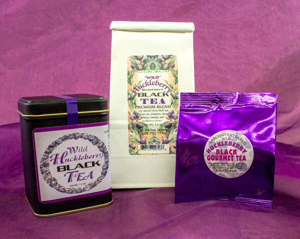 Herbal & Black Huckleberry Tea Crafted by Larchwood Farms