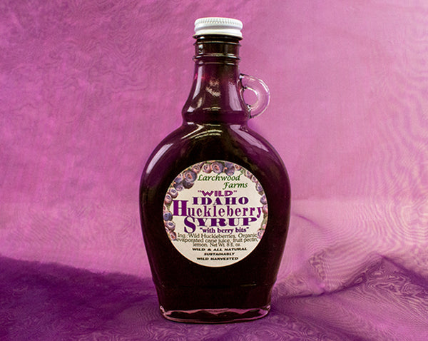 Wild Huckleberry Syrup | Larchwood Farms
